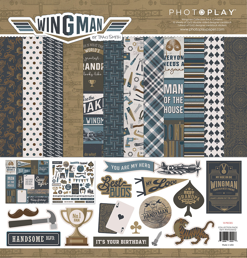 PhotoPlay Wingman Collection Pack 12"x12" – Creative Junket